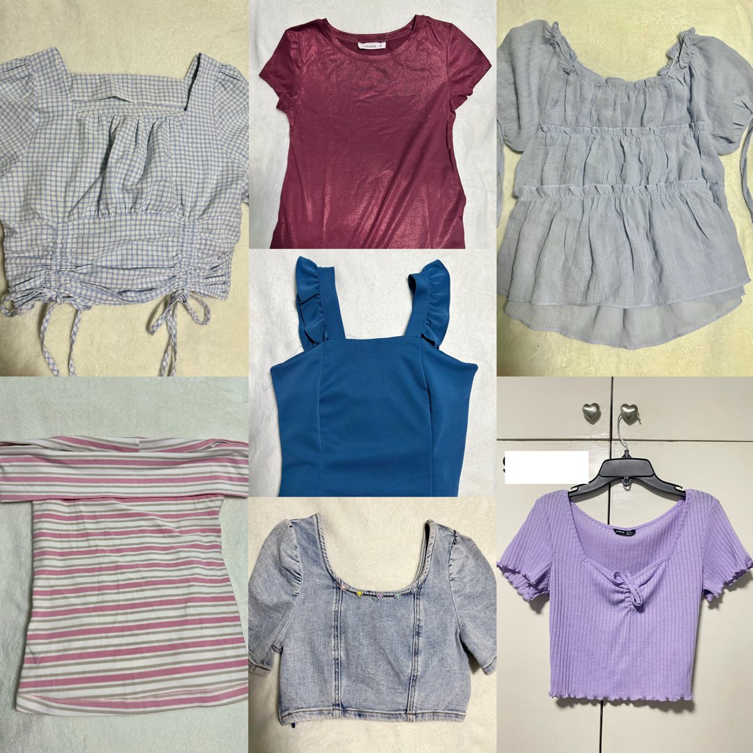 Crop Top (7 for 200), Women's Fashion, Tops, Blouses on Carousell