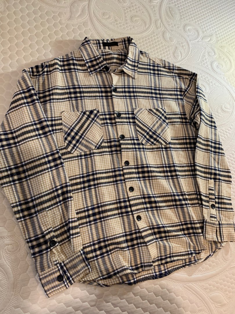 Dazy Shein Flannel Shirt, Men's Fashion, Coats, Jackets and Outerwear ...