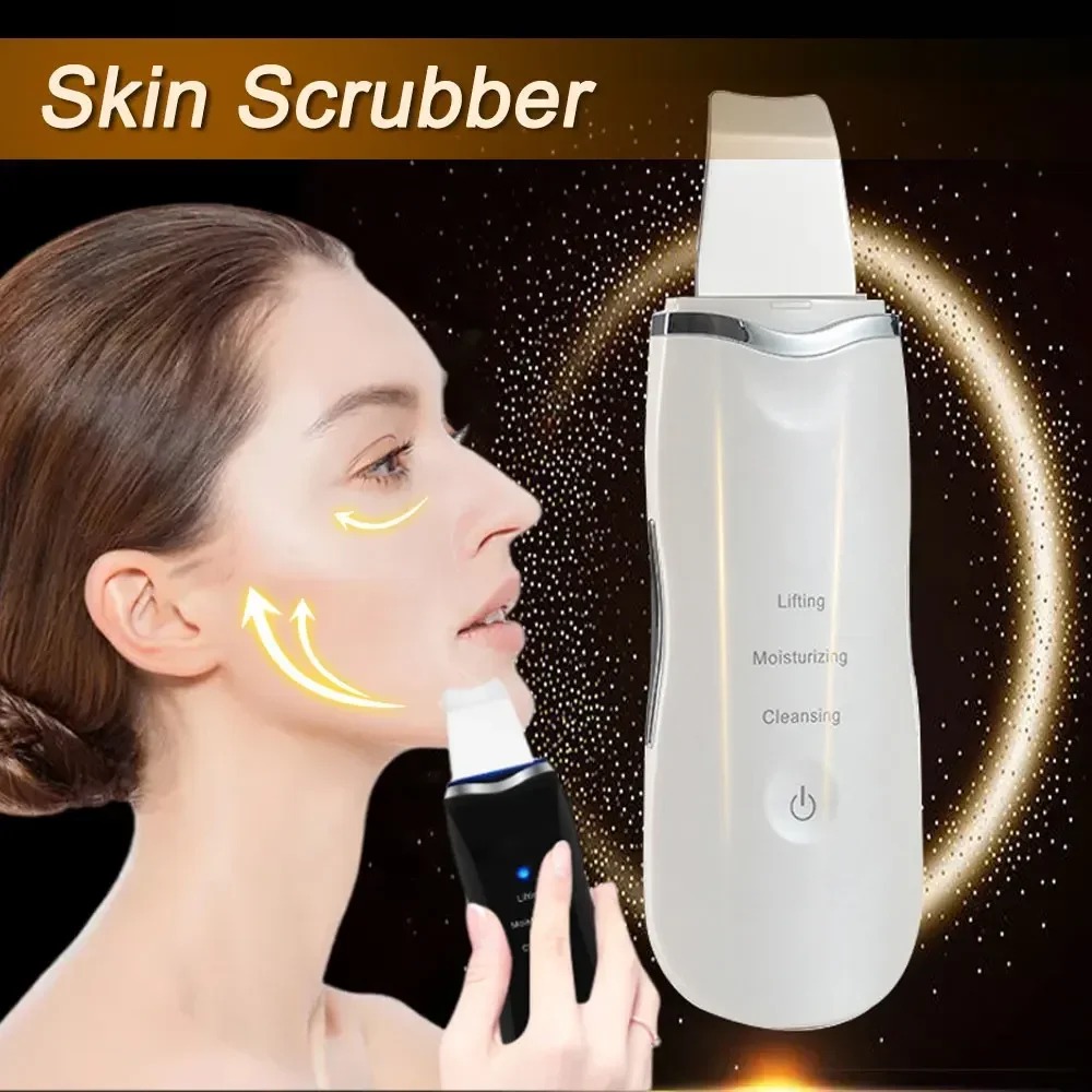 Electric Skin Scraper Peeling Blackhead Remover Ultrasonic Deep Face ...