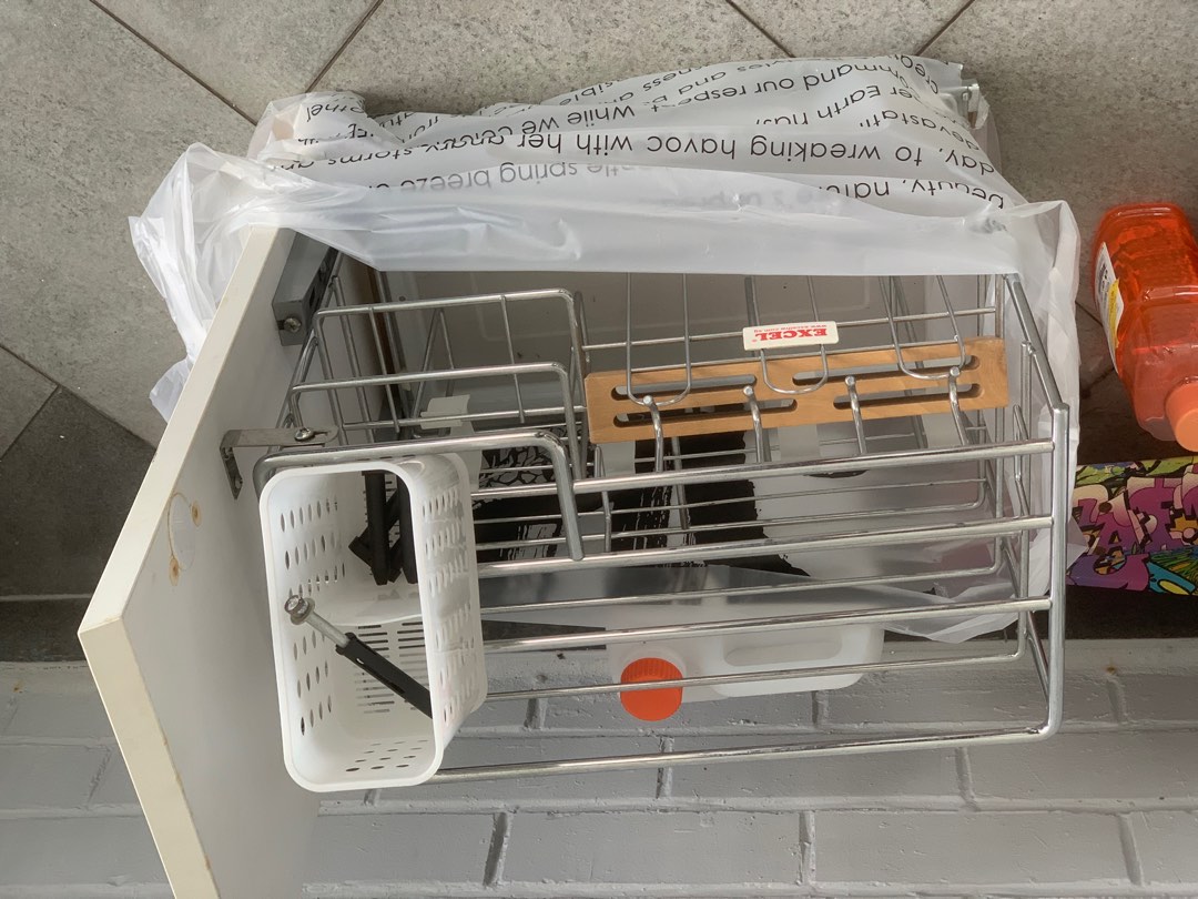 EXCEL Kitchen Cabinet Organizer - Stainless Steel, Furniture & Home ...