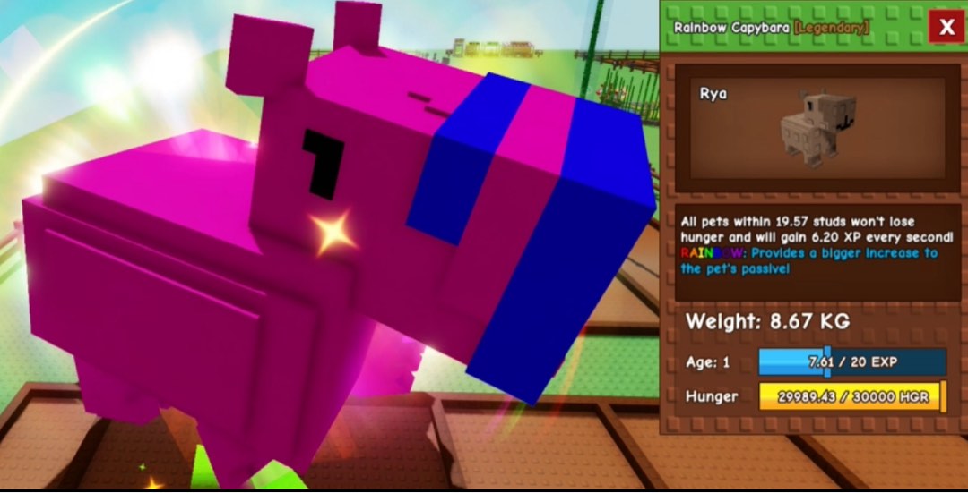 GROW A GARDEN TITANIC RAINBOW CAPYBARA/TITANIC SEA TURTLE, Video Gaming, Gaming Accessories, In ...