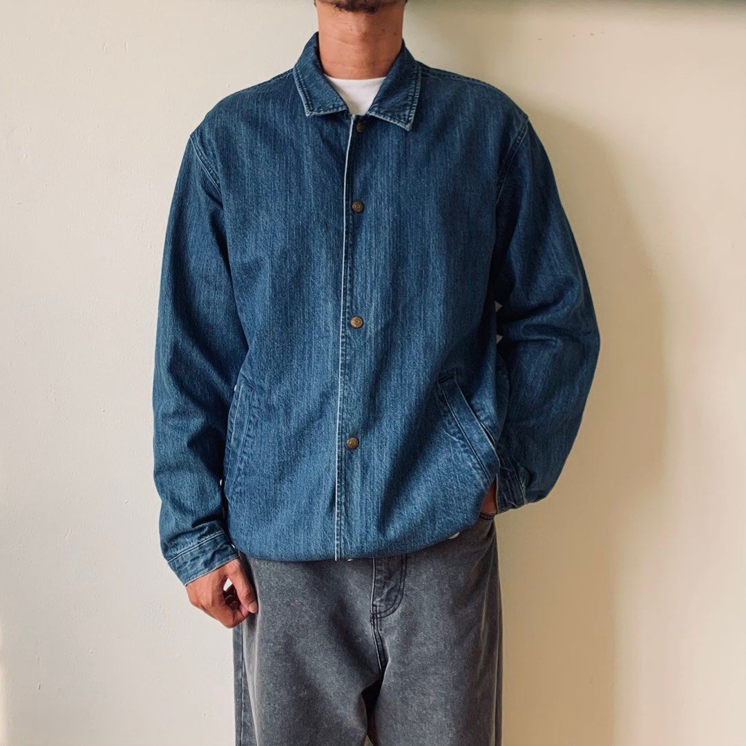 GU uniqlo denim coach jacket, Men's Fashion, Coats, Jackets and ...