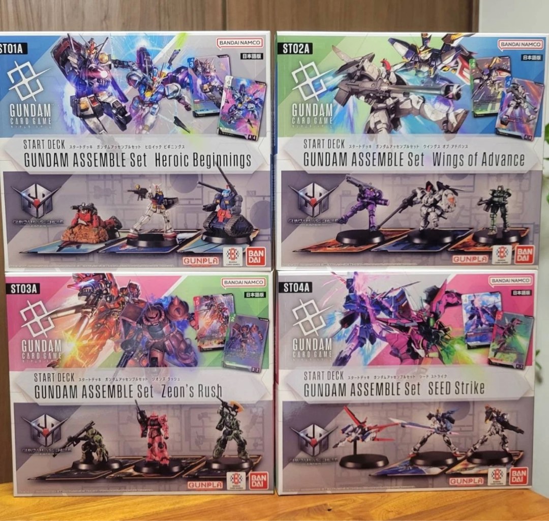 Gundam Assemble - ST01 ST02 ST03 ST04 - no deck, Hobbies & Toys, Toys ...