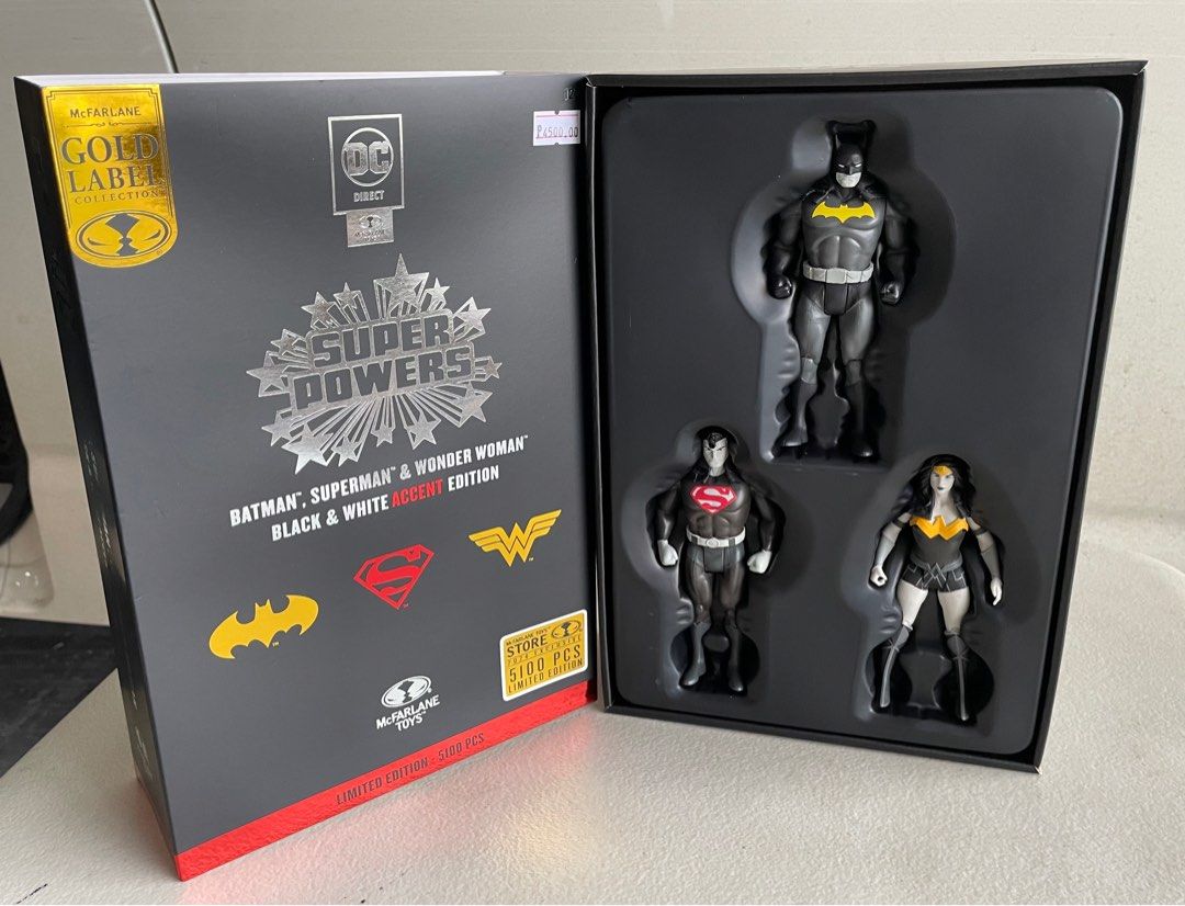 Mcfarlane DC Direct Super Powers 3 Pack ( Gold Label ) 2024 - Batman ...