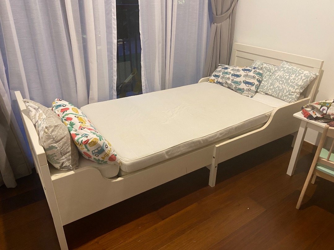 IKEA Sundvik Bed Frame with Mattress, Babies & Kids, Baby Nursery ...