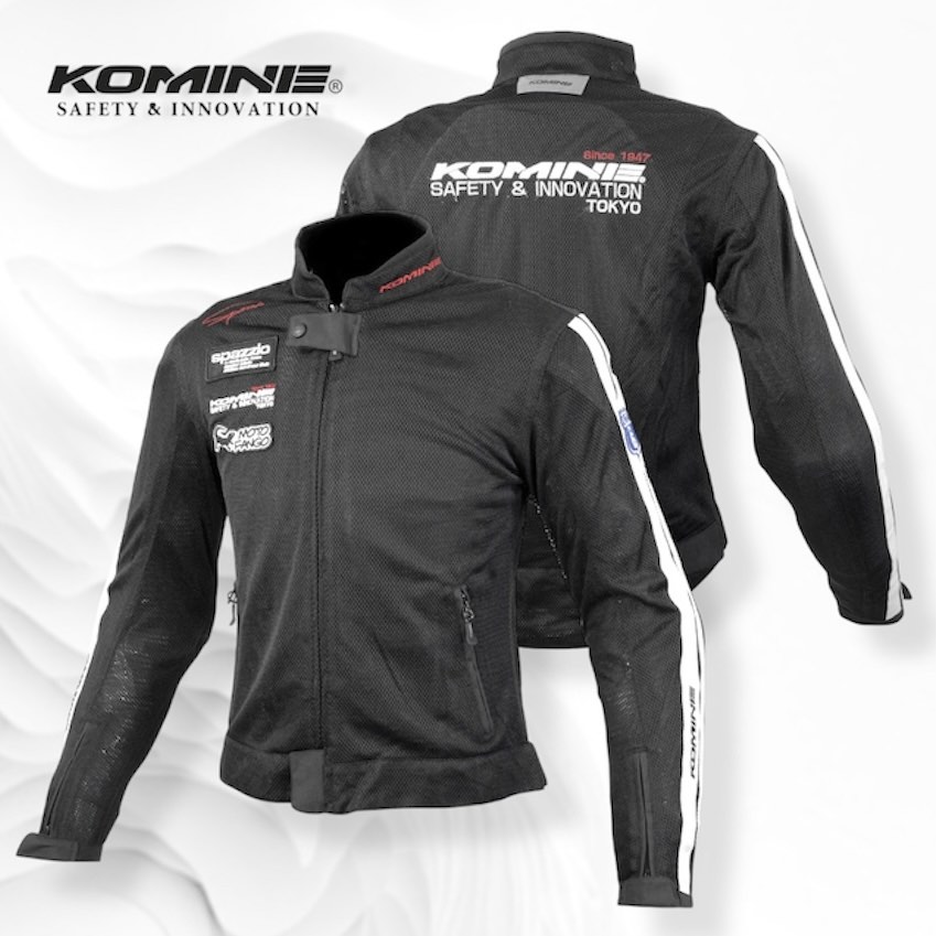 Jaket motor touring racing Komine JK014 original japan mesh biker ...