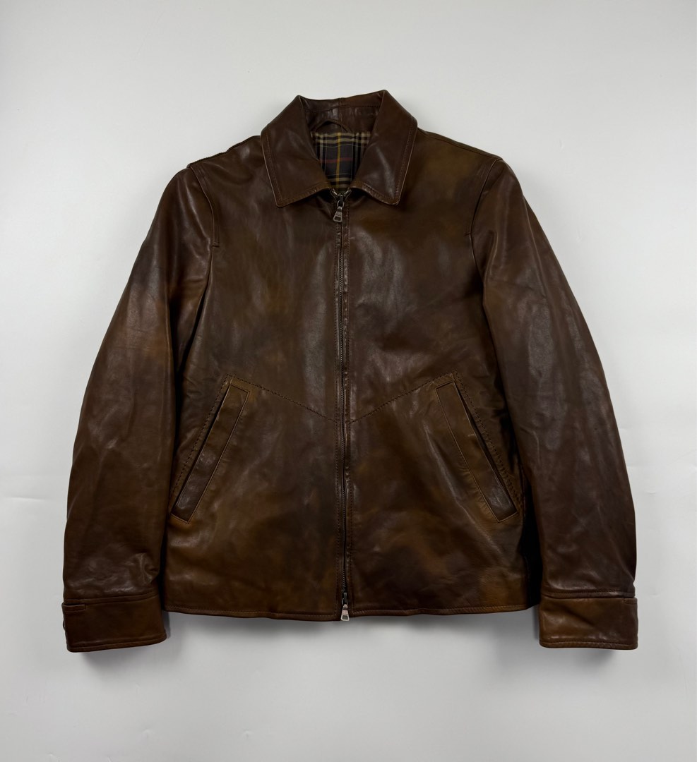 Jil Sander x Raf Simons Zip Leather Jacket, Men's Fashion, Coats ...