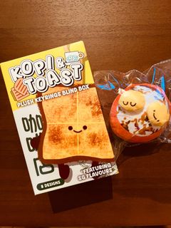 SEALED Playnation SG60 Kopi & Toast Plush Keyring Blind Box, Hobbies ...