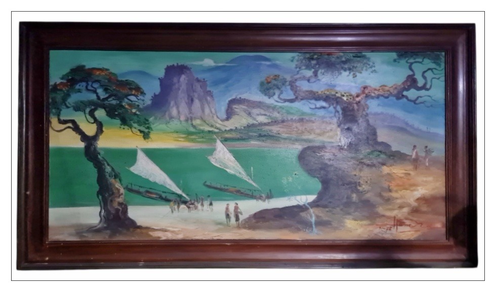Lukisan Landscape Danau Karya Hendra Gunawan KW 1975, Perabotan Rumah ...