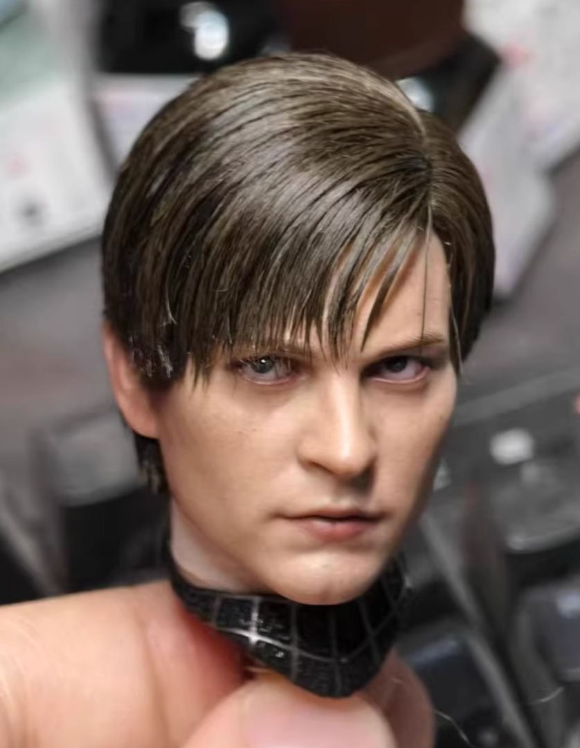 [MIB] Hot Toys 1/6 Spider-Man 3 Black Suit with Rooted Hair (Deluxe ...