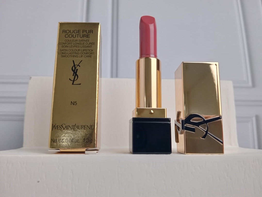 Mini Ysl Rouge Pure Couture Lipstik Shade N5 Tribute Nude 1.3 gr, Kesehatan & Kecantikan, Rias ...