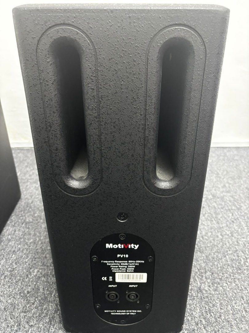 Motivity PV10 PV Series 10" Full Range 2-way Speaker System-Pair, Audio ...
