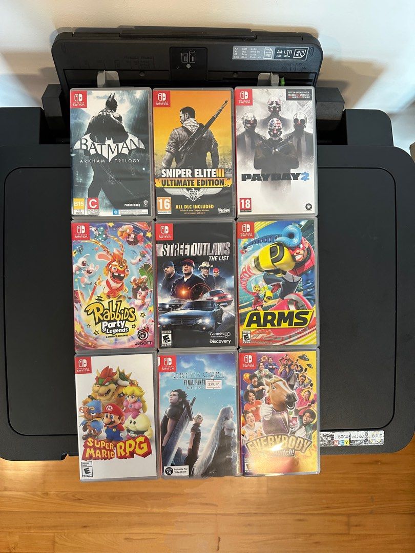 Nintendo Switch game Batman Arkham trilogy / Sniper elite 3 / Payday 2 ...