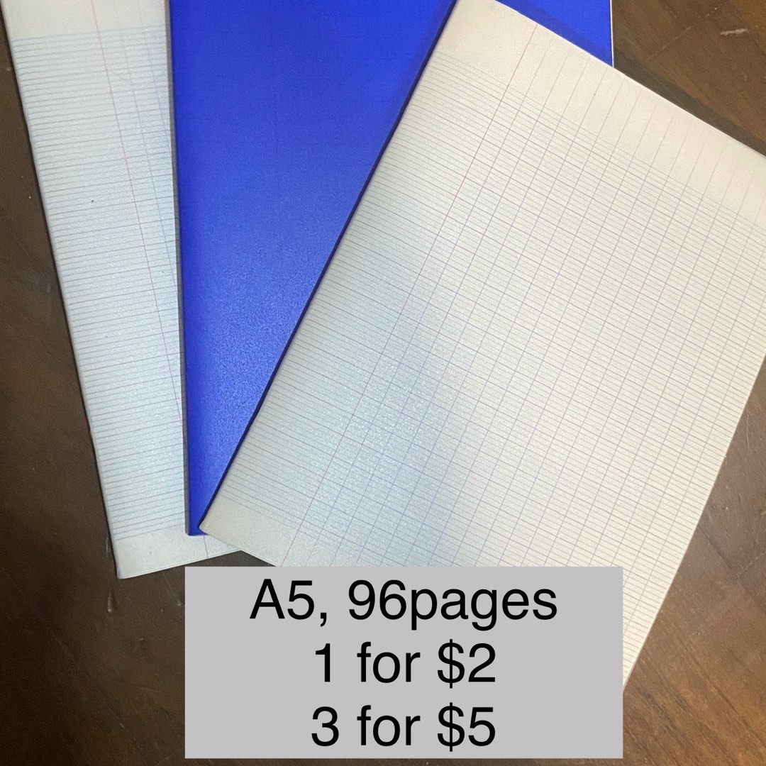 Notebooks - A5, Legal, Pocket, A4, Hobbies & Toys, Stationery & Craft ...