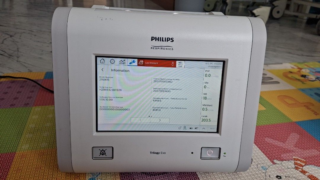 Philips Respironics Trilogy Evo Ventilator, Health & Nutrition ...