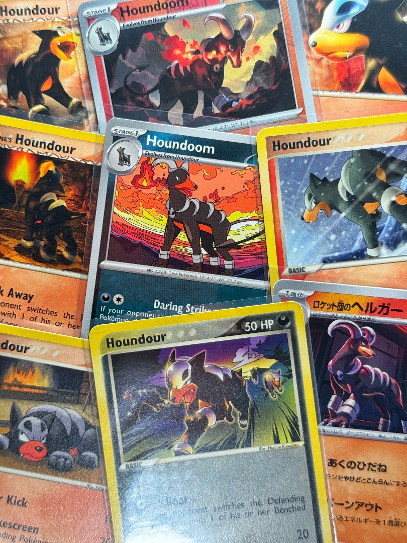 Pokemon Cards - Pokemon #0228 Houndour, Houndoom, Hobbies & Toys, Toys ...