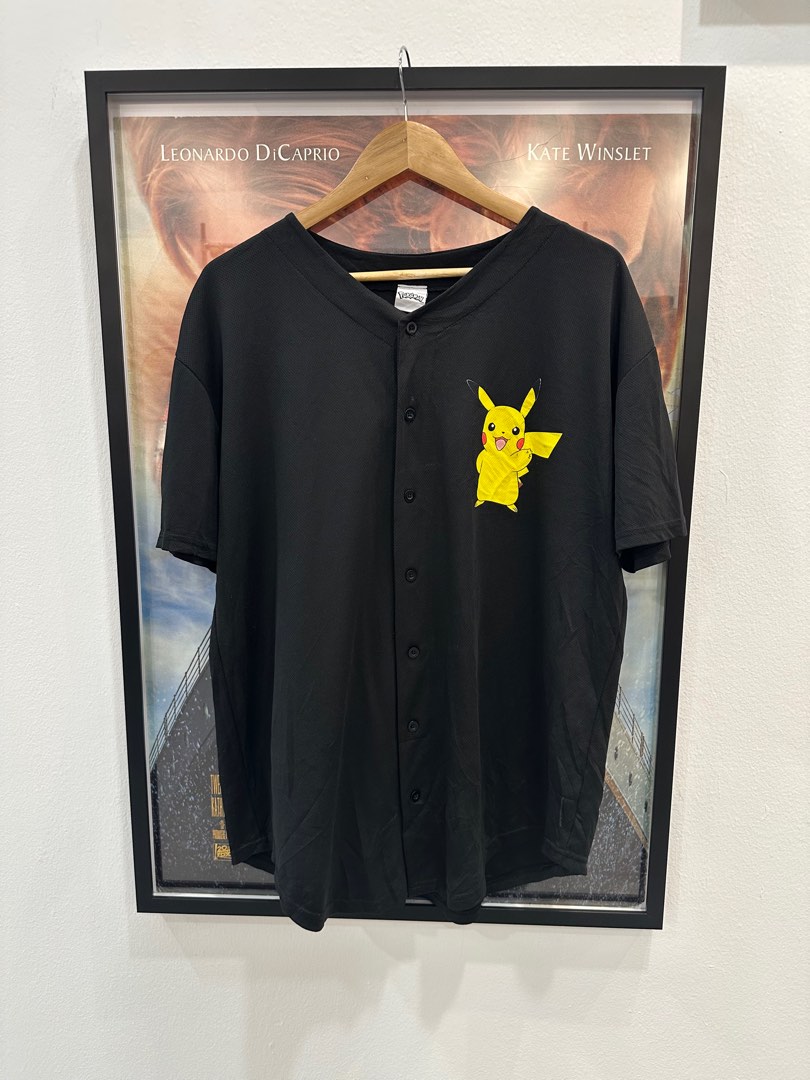 Pokemon Pikachu Baseball Jersey, Men's Fashion, Activewear on Carousell