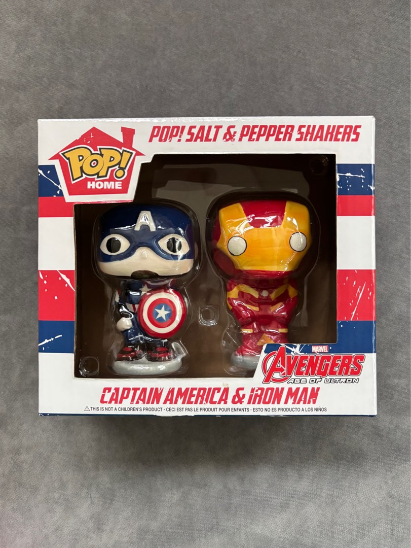Pop! Home Salt & Pepper Shakers Marvel Avengers Age of Ultron Captain ...