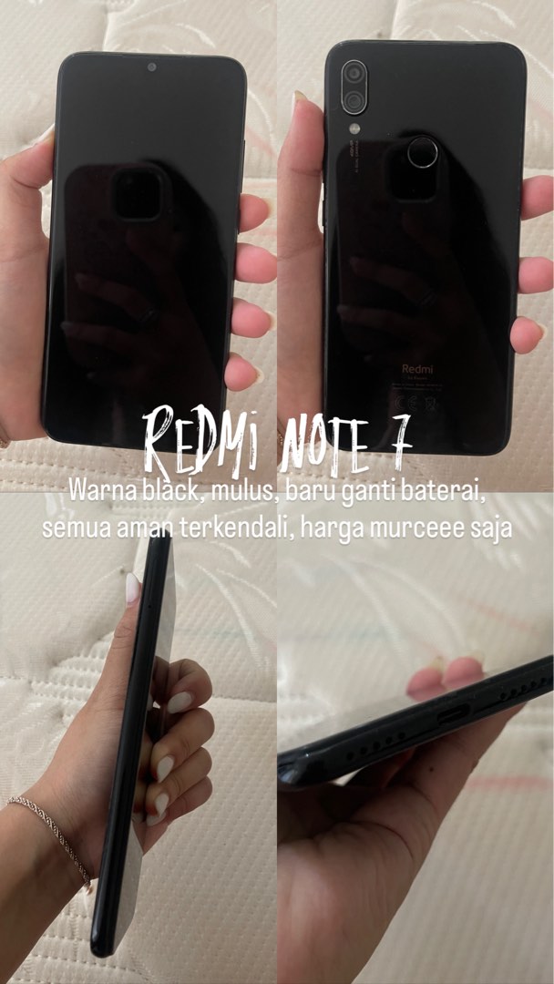 REDMI NOTE 7 black, Telepon Seluler & Tablet, Ponsel Android, Lainnya ...