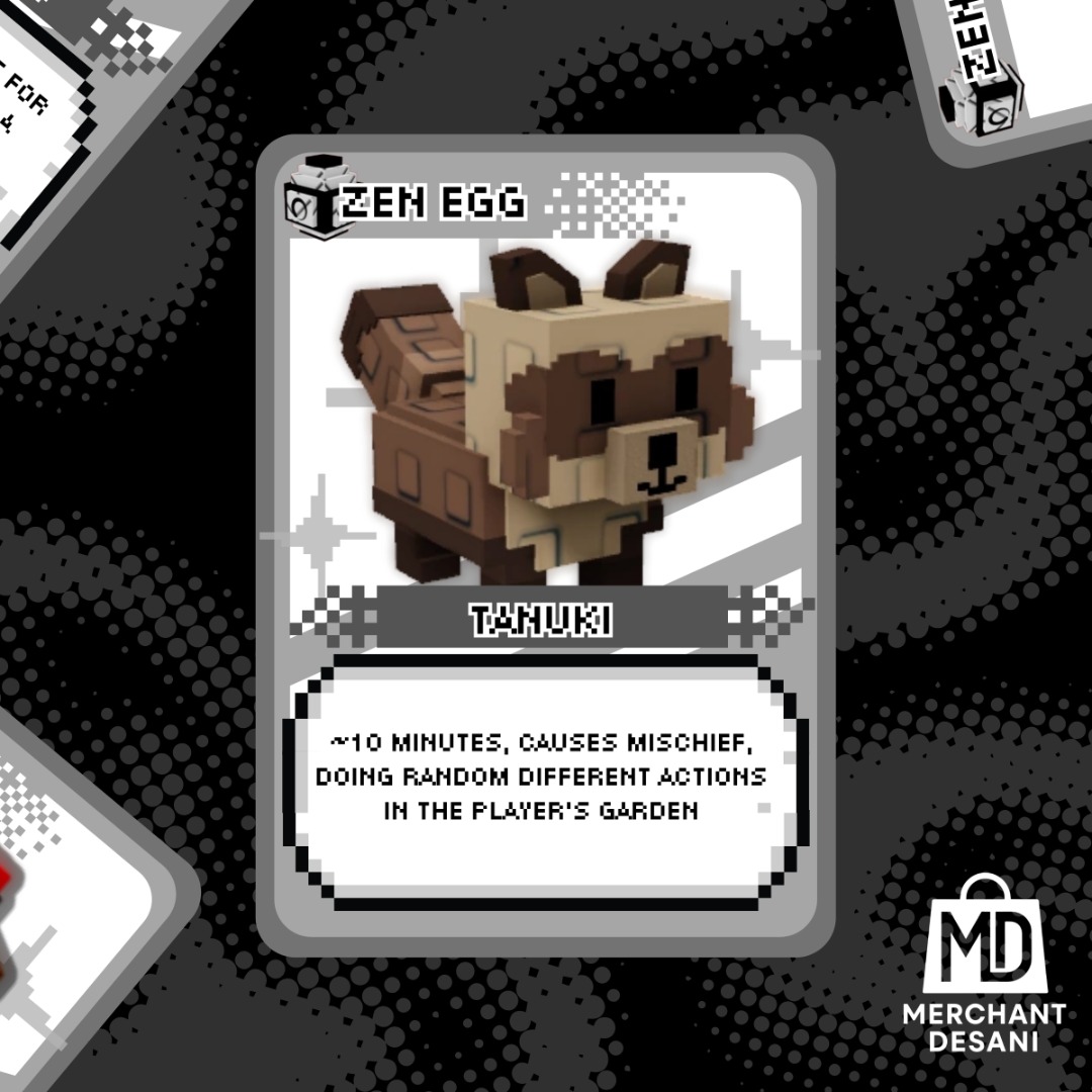 [ROBLOX: Grow A Garden] Tanuki Pet, Video Gaming, Gaming Accessories ...