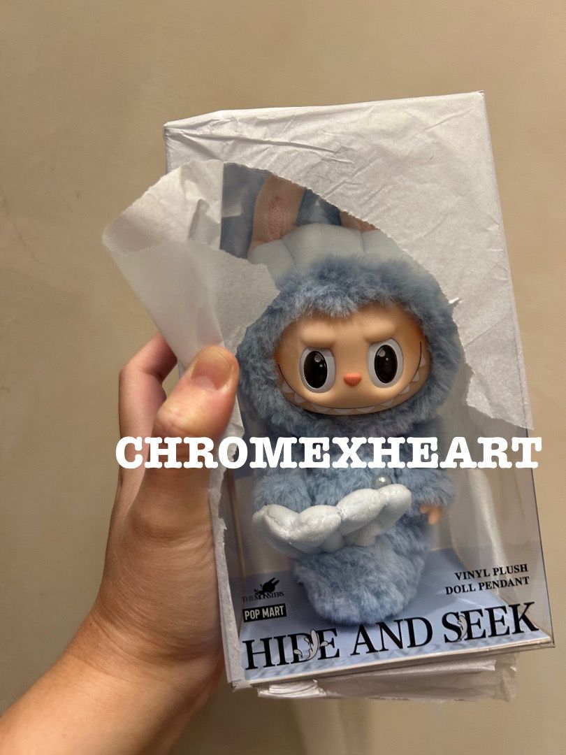 Sealed instock authentic popmart Labubu hide and seek vinyl face soft ...