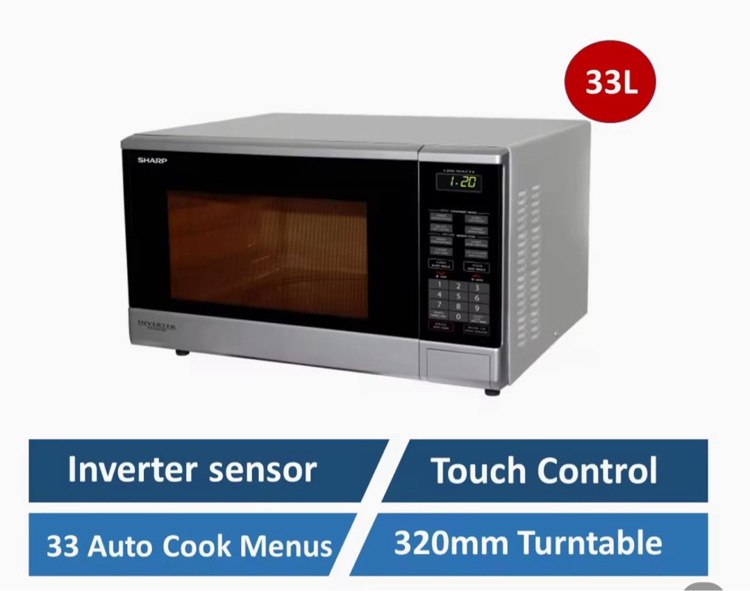 Sharp Inverter Sensor Microwave Oven, TV & Home Appliances, Kitchen ...