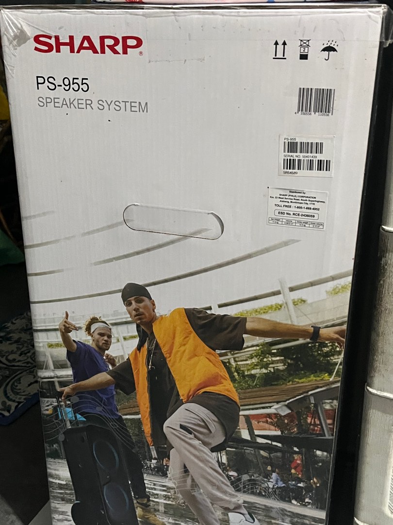 Sharp PS-955 60W Portable Party Speaker, Audio, Soundbars, Speakers ...