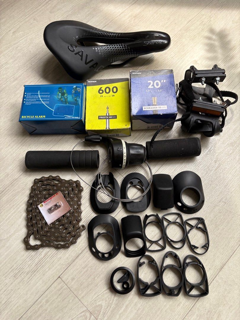 tarmac sl7 spacers, sports saddle seat, security alarm, tubes 600c 20 ...