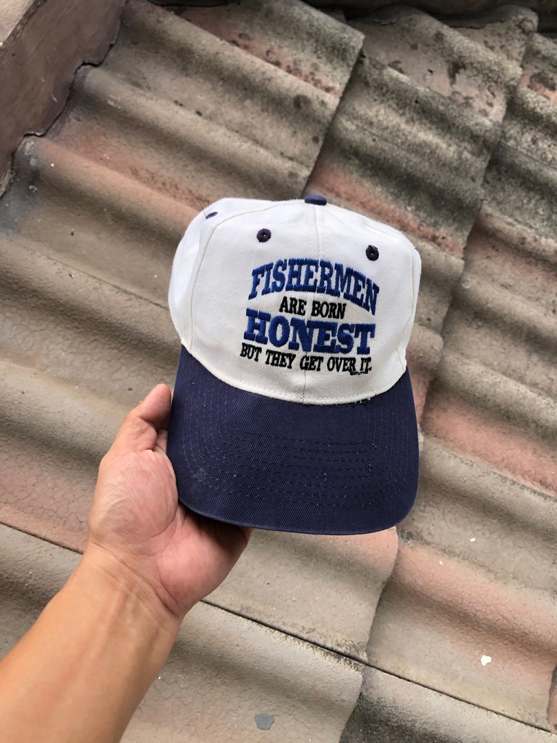 Vintage Cap Meme Fushermen Are Born Honest But They Get Over it 90s ...
