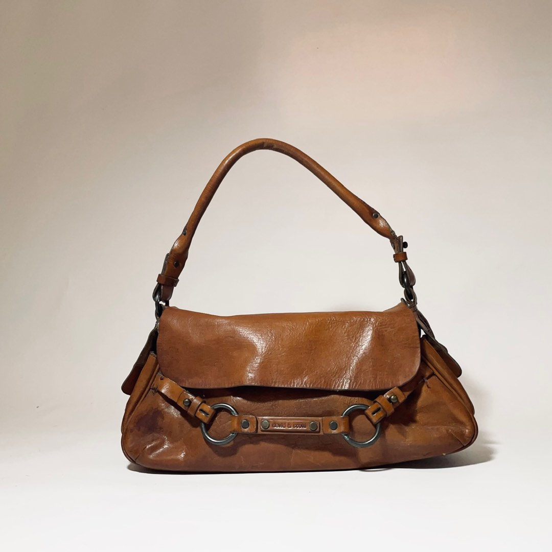 Vintage David And Scotti Genuine Full Grain Leather Horsebit Hand ...