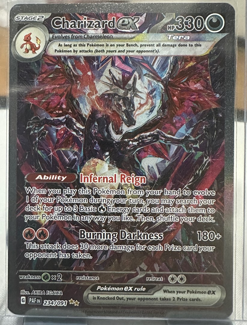 🔥 Charizard EX #234 – Paldean Fates (SIR) – RAW Card 🔥, Hobbies & Toys ...