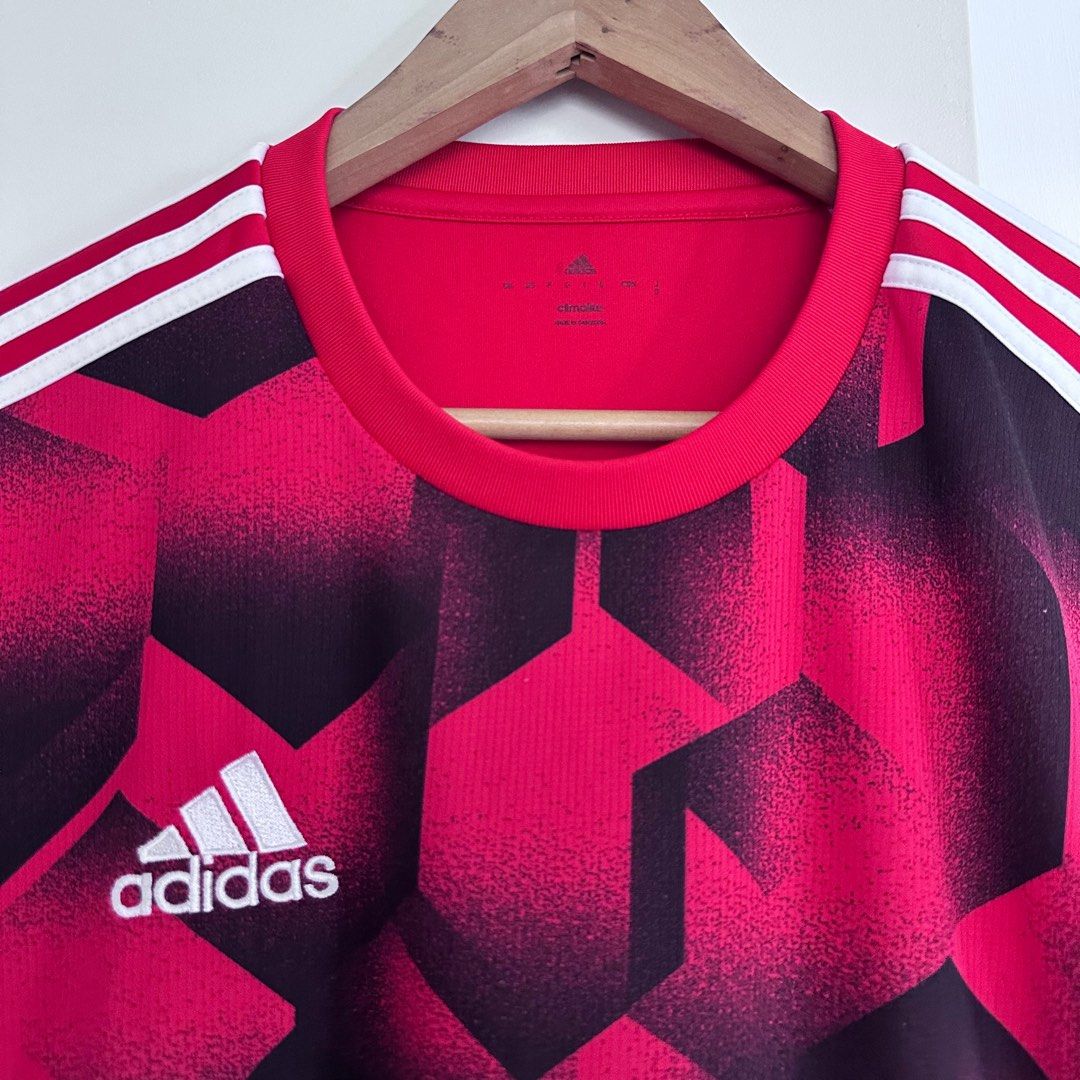 Adidas Red Tango Soccer Football Jersey Japan Training , Men's Fashion ...