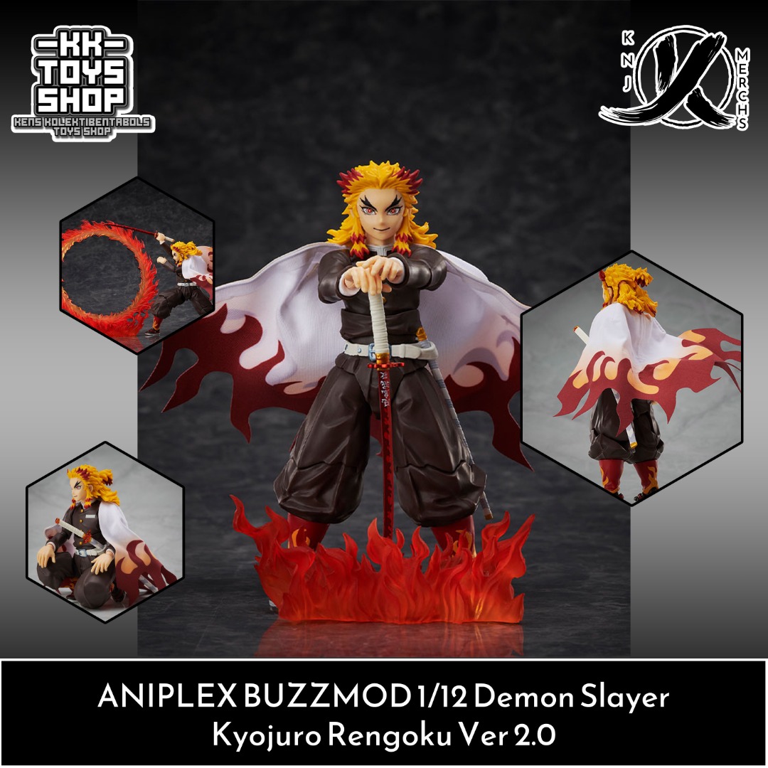 ANIPLEX Buzzmod 1/12 Demon Slayer: Kyojuro Rengoku (ver 2.0), Hobbies & Toys, Toys & Games on ...