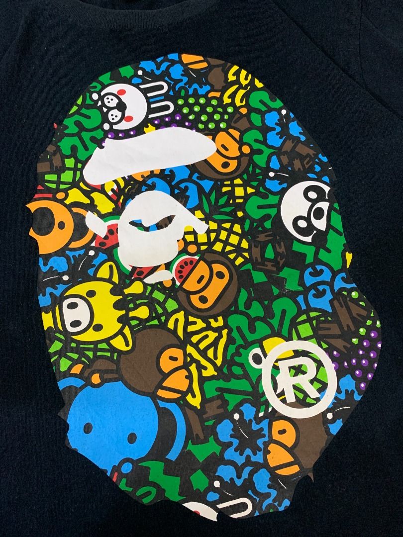 BAPE X MILO ANIMAL HEAD TEE (AUTHENTIC), Men's Fashion, Activewear on ...
