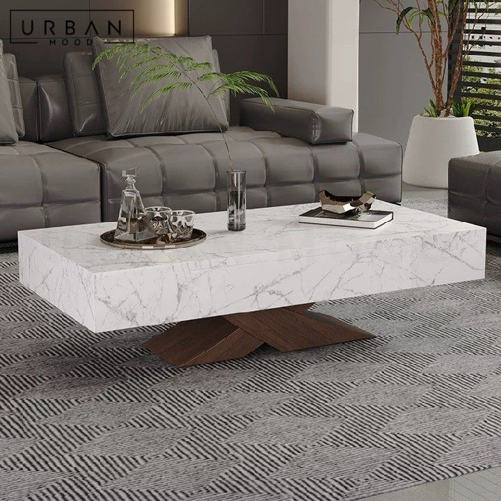 CASSA Modern Sintered Stone Coffee Table, Furniture & Home Living ...