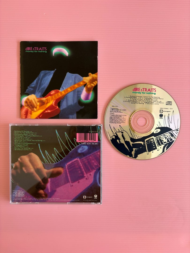 CD Dire Straits Money For Nothing Album Compilation Hit Songs Sultan Of ...