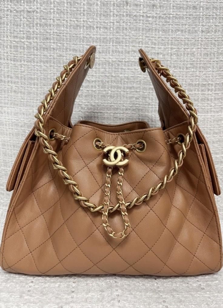 Chanel 25 Bag Small Caramel 25B Color 小號細碼 Dark Beige 很美的奶茶色 焦糖色 Brown ...