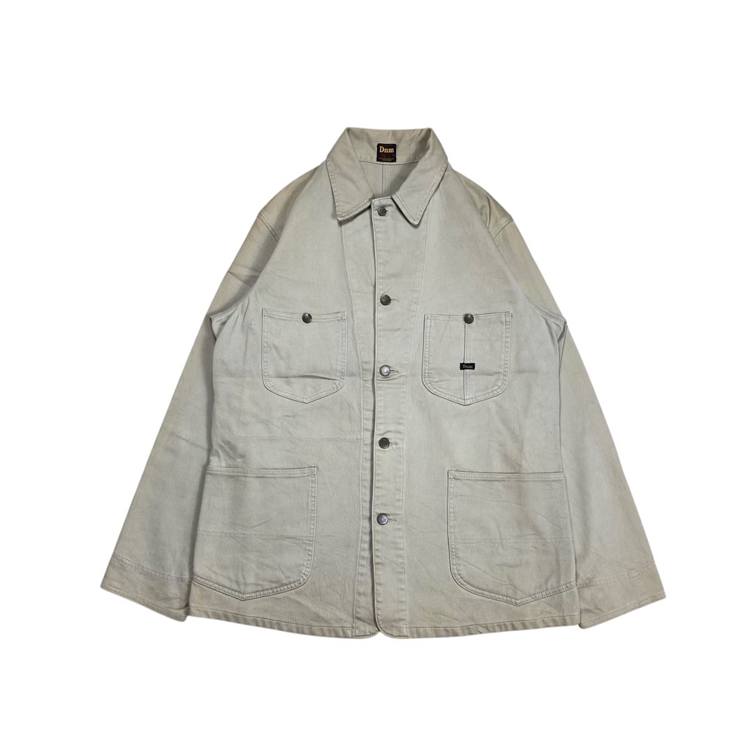 Denime Japan Coverall Chore Jacket, Fesyen Pria, Pakaian , Baju Luaran ...