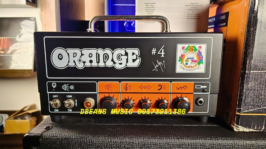 (DISCONTINUED!) ORANGE JIM ROOT #4 SIGNATURE TERROR TUBE AMP HEAD W ...