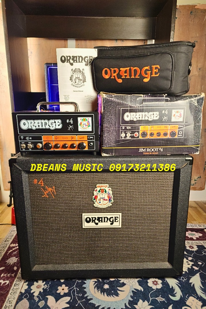 (DISCONTINUED!) ORANGE JIM ROOT #4 SIGNATURE TERROR TUBE AMP HEAD W ...