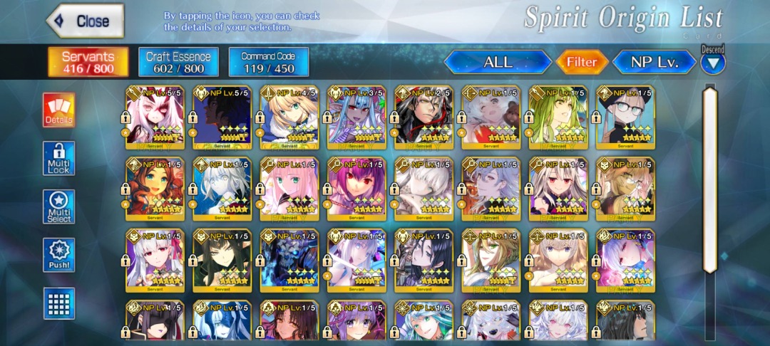 FGO NA ACCOUNT NP5 A.A NP5 Melusine NP3 Summer Ibuki Castoria Koyanskaya Oberon Skadi Caster Van ...
