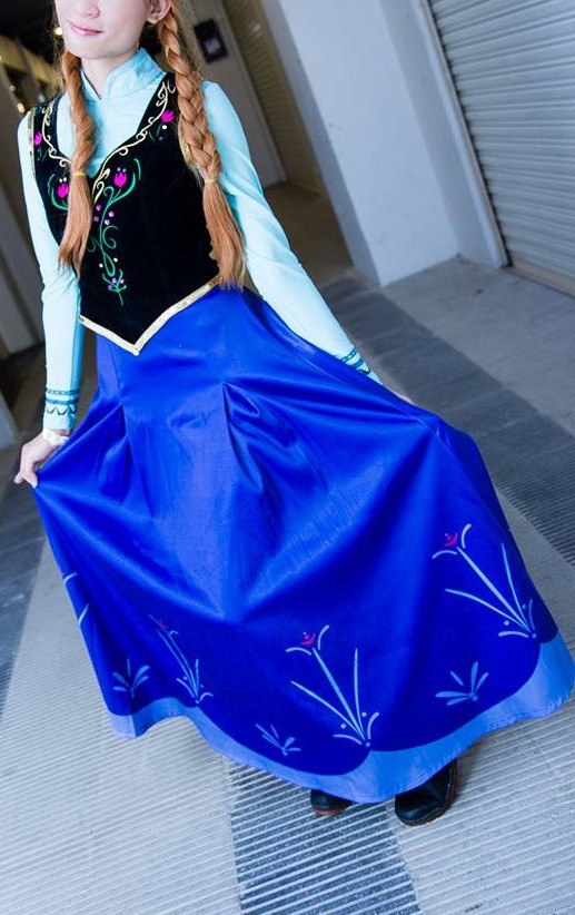 Frozen 冰雪奇缘 - Princess Anna 安娜公主 | Adult Cosplay Costume + Wig, Women's ...