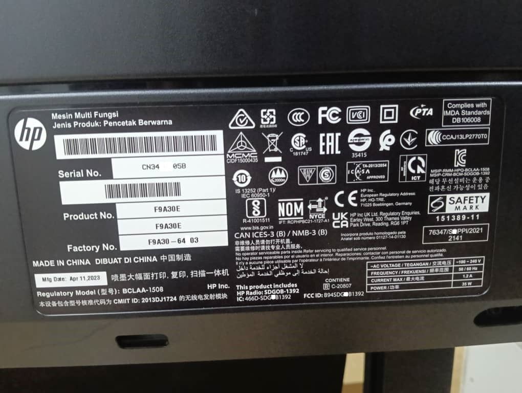 HP DesignJet T830 36-in Multifunction Printer / Plotter (Up to A0 size ...