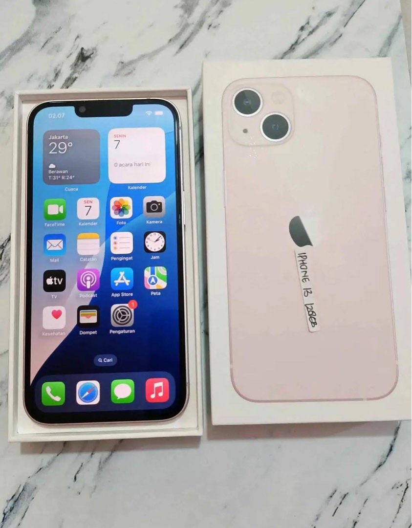 iPhone 13 128 Pink iBox, Telepon Seluler & Tablet, iPhone, iPhone 13 ...