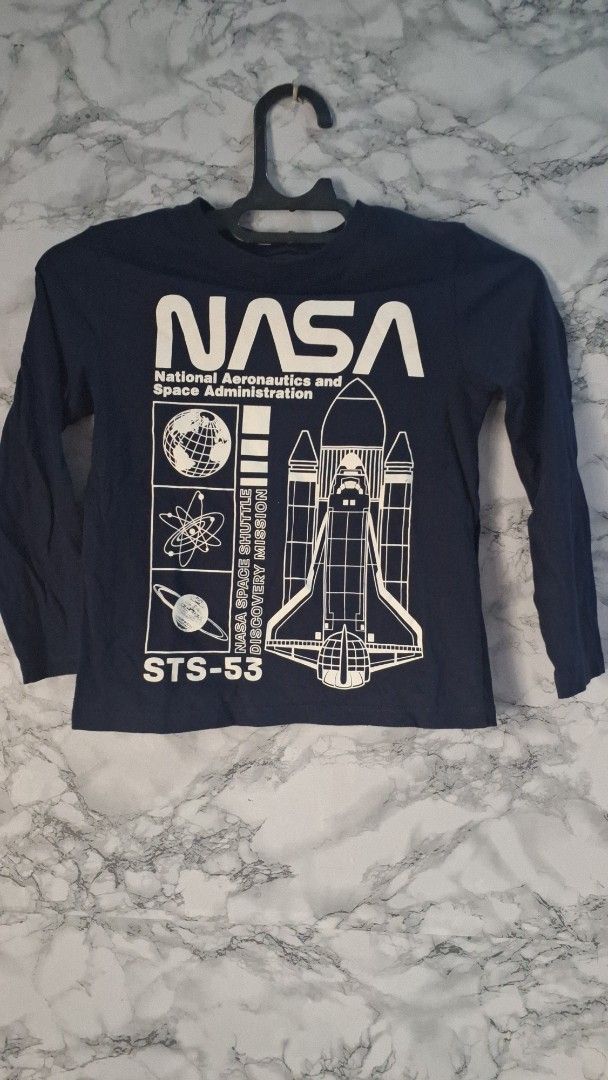 KAOS Anak NASA H&M, Bayi & Anak, Baju Anak Laki-laki, 4 hingga 7 tahun di Carousell