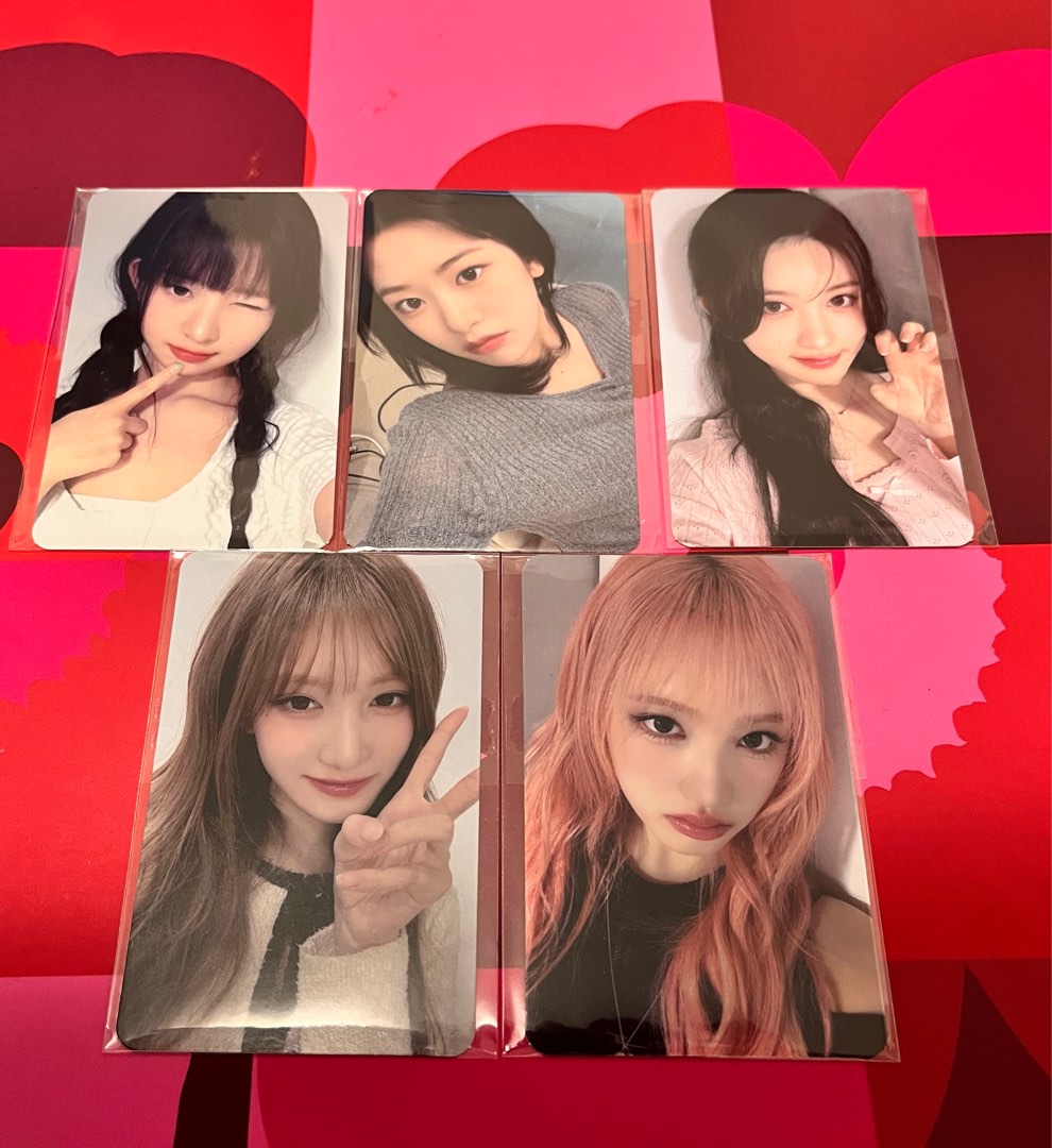 SET@5 Minive Pop up 滿額卡 Ive Yujin Rei Liz Leeseo gaeul , 興趣及遊戲, 收藏品及紀念品 ...