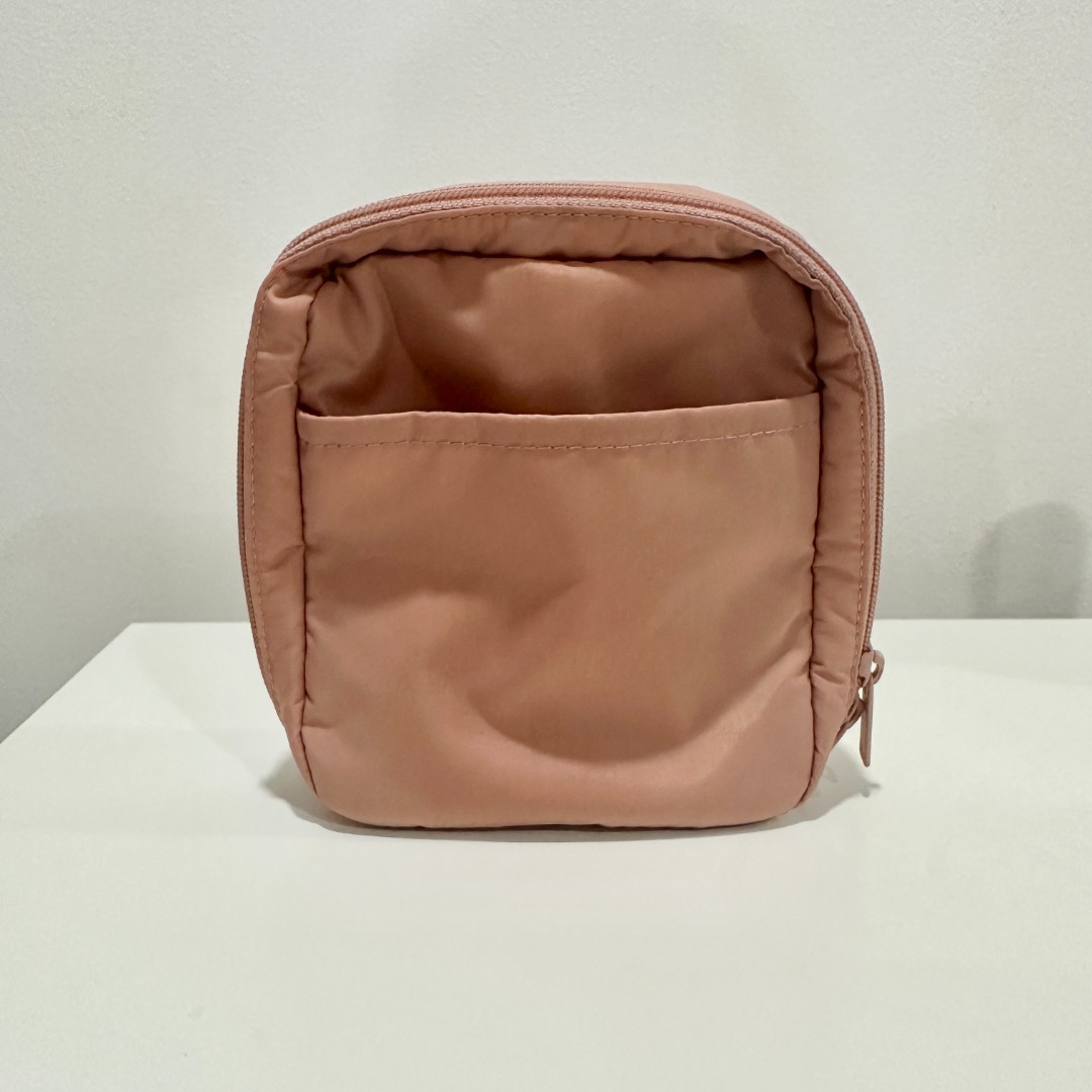 Muji Nylon Makeup Pouch [Pink] [No Tags], Women's Fashion, Bags ...