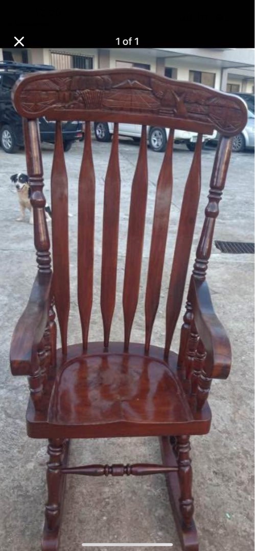 Narra rocking chair, Furniture & Home Living, Furniture, Chairs on ...