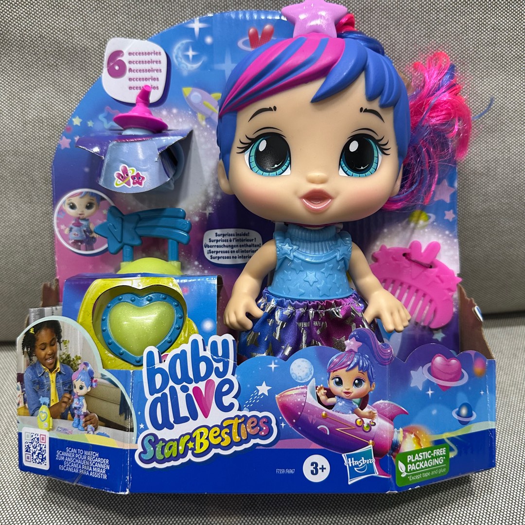 New Baby Alive Star Besties Stellar Skylar Doll, Hobbies & Toys, Toys ...