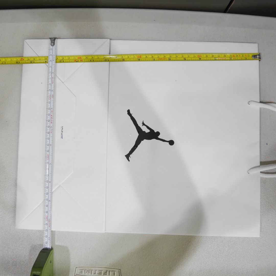 Nike Air Jordan paper bag, white, Luxury, Sneakers & Footwear on Carousell